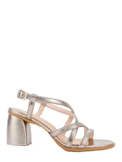 MENINA STEP Cloe Strappy Sandals - Metallic