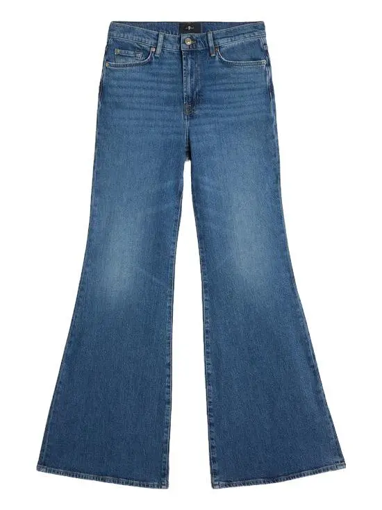 7 For All Mankind Retro Flare Jeans - Denim