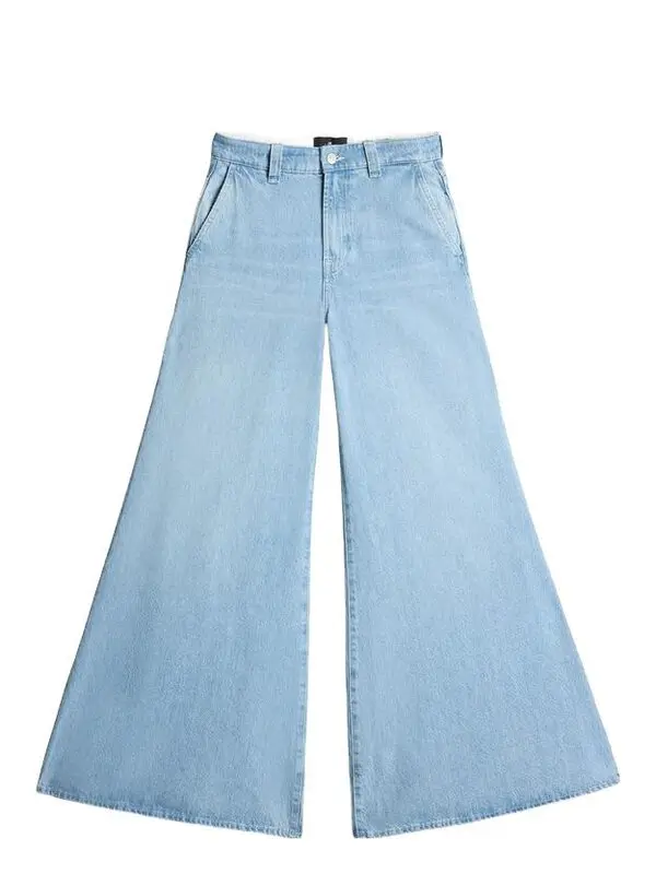 7 For All Mankind Willow Palazzo Wide Leg - Denim