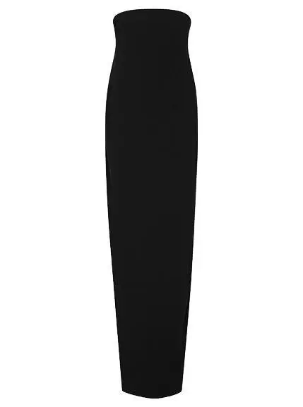 Oscar De La Renta Strapless Draped Column Gown - Natural