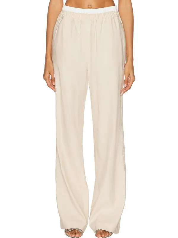 Simkhai Bristol Straight Leg Pant - Sand