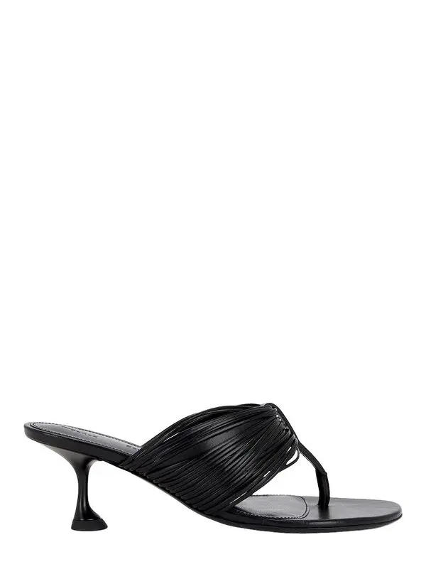 Proenza Schouler Cable Thong Sandal - Black