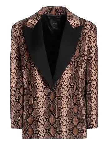 Pinko Single-breasted Blazer - Brown