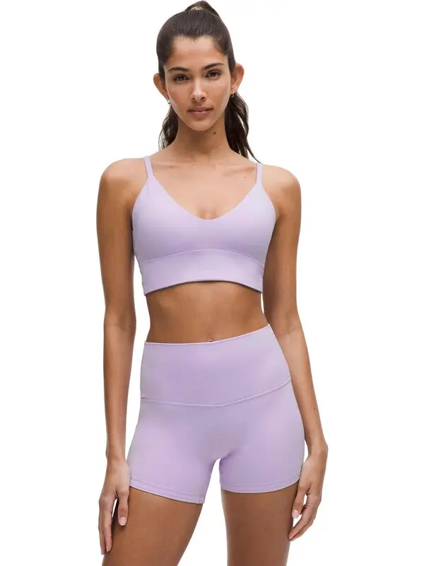 Lululemon Focuser Scoop-neck Bra Nulu - Lavender Frost