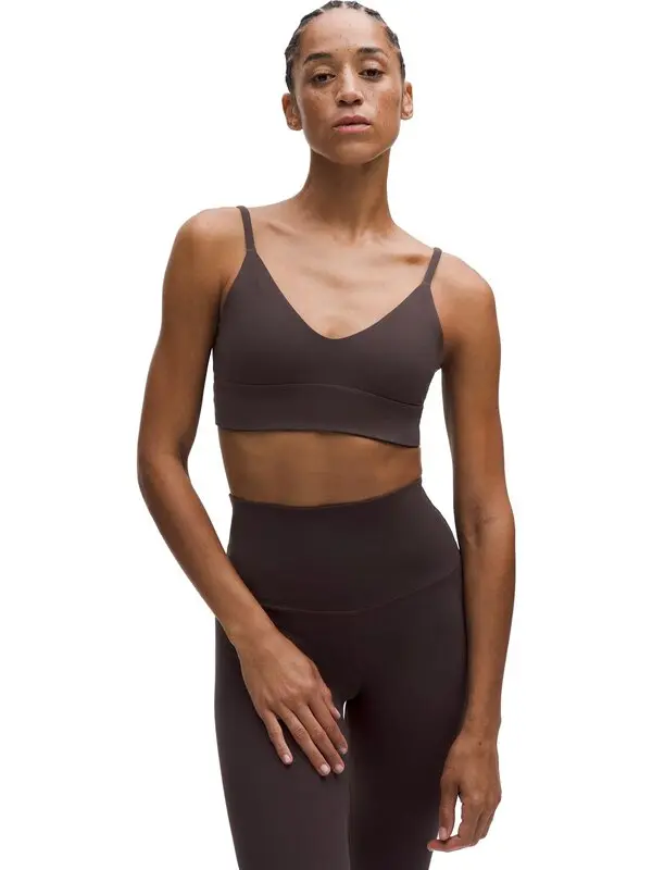 Lululemon Focuser Scoop-neck Bra Nulu - Sequoia