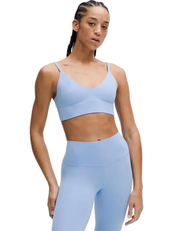 Lululemon Focuser Scoop-neck Bra Nulu - Sinatra Blue