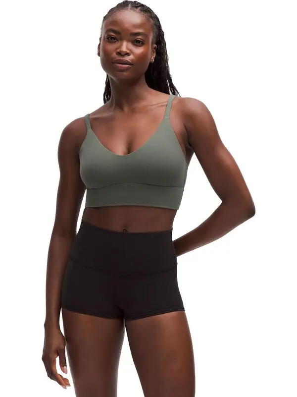 Lululemon Focuser Scoop-neck Bra Nulu - Palm Deco