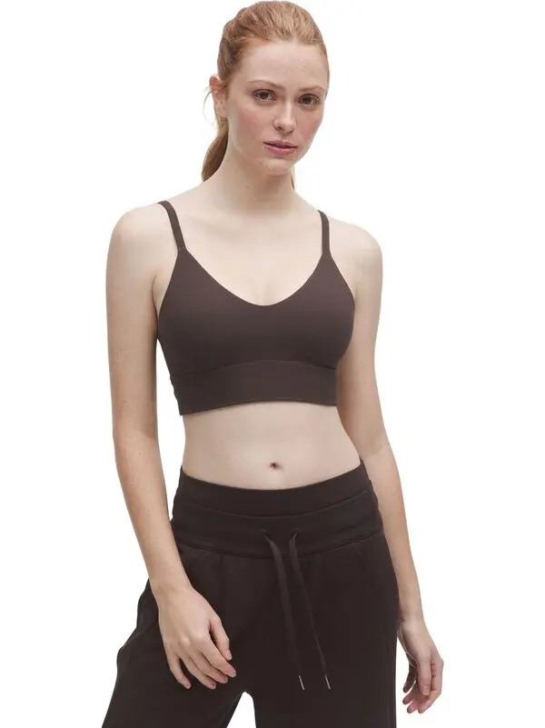 Lululemon Focuser Scoop-neck Bra Nulu - Sequoia