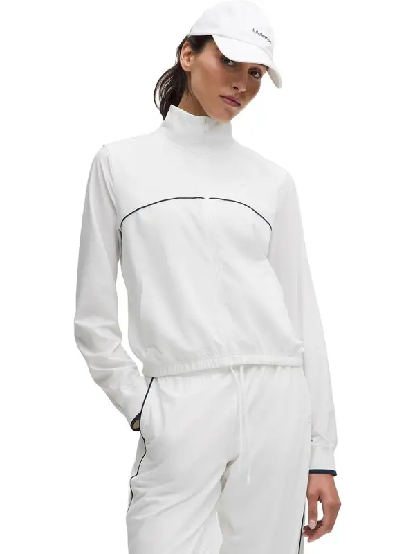 Lululemon Court Rival Tennis Track Jacket - White/club Blue