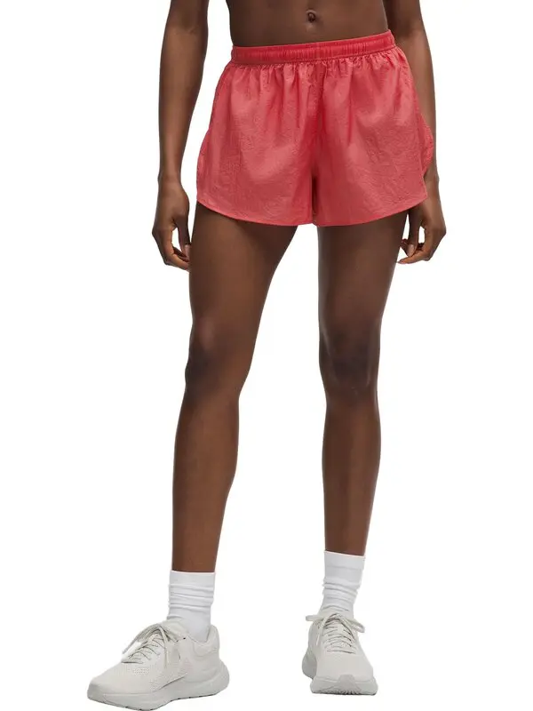 Lululemon Dolphin-hem Mid-rise Running Short - Desert Red
