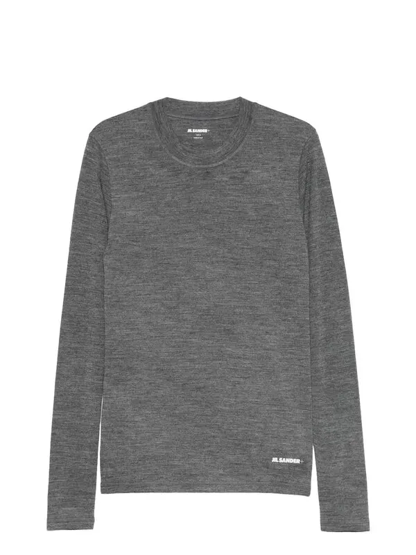 JIL SANDER Logo-print T-shirt - Grey