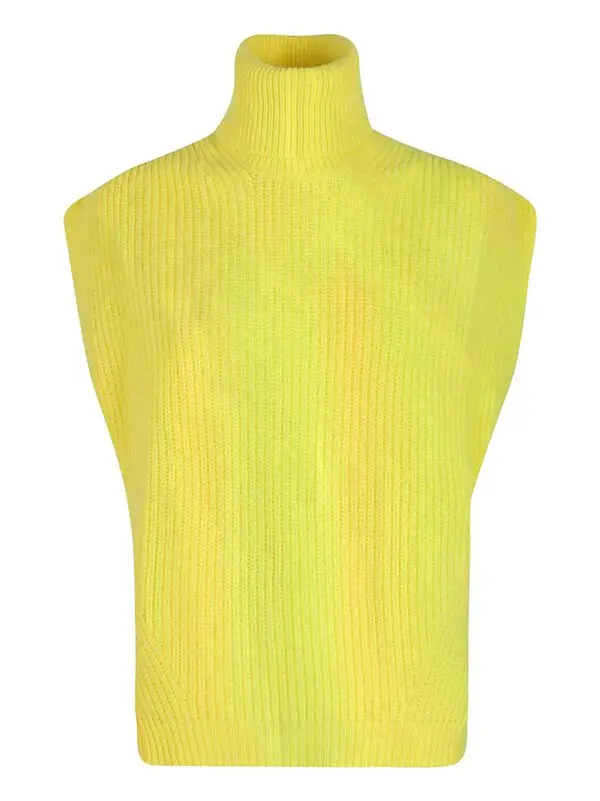 DEPARTMENT 5 Sleeveless Turtleneck Sweater - Yellow