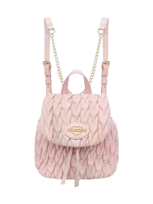 Moschino Matelassé Backpack - Pink
