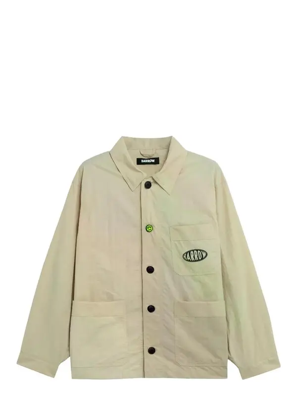 BARROW Logo Shirt Jacket - Neutrals