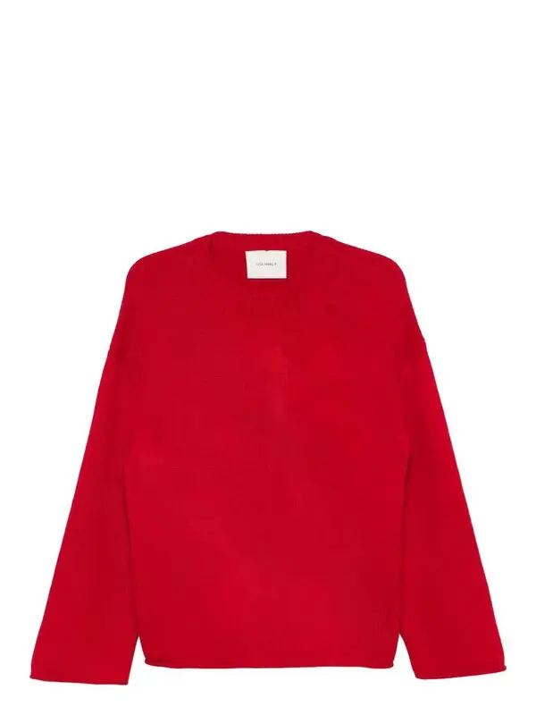 LISA YANG Cashmere Crew Neck Sweater - Red
