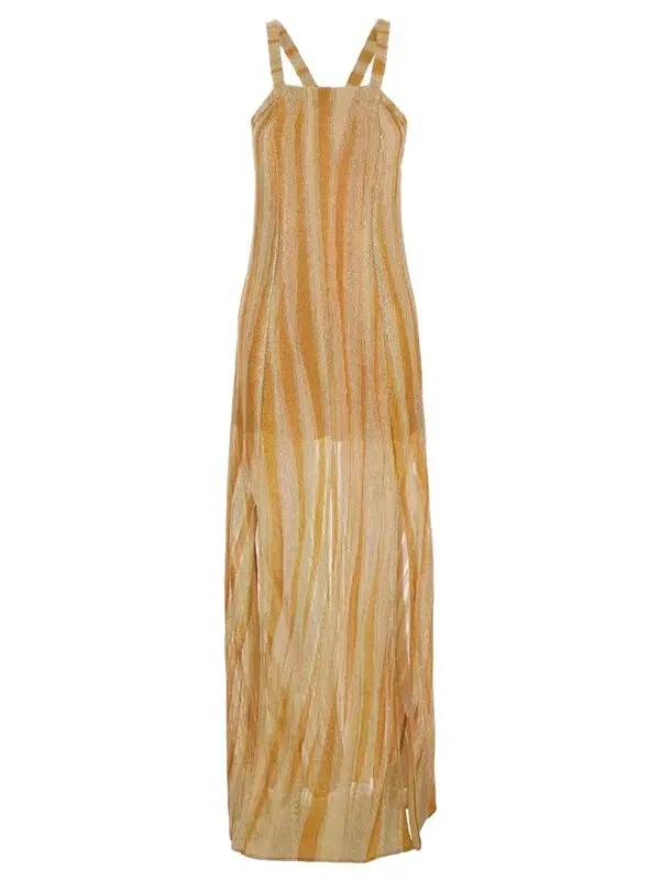 FORTE_FORTE Striped Maxi Dress - Neutrals