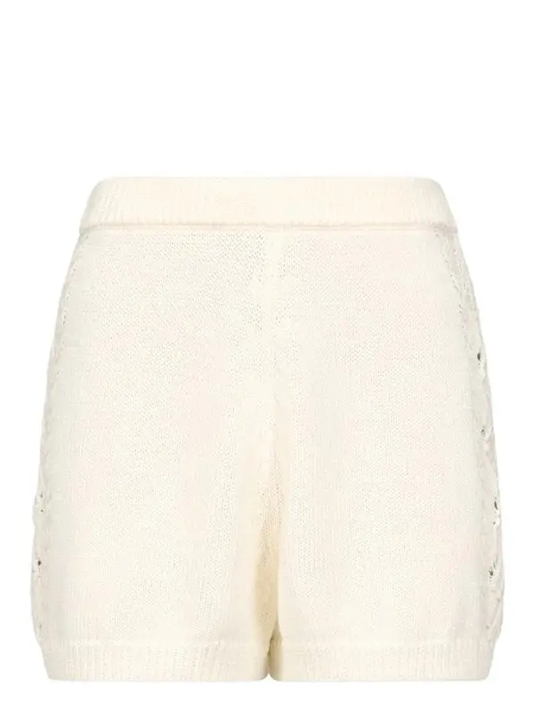 Loulou De Saison Andel Knitted Mini Shorts - White
