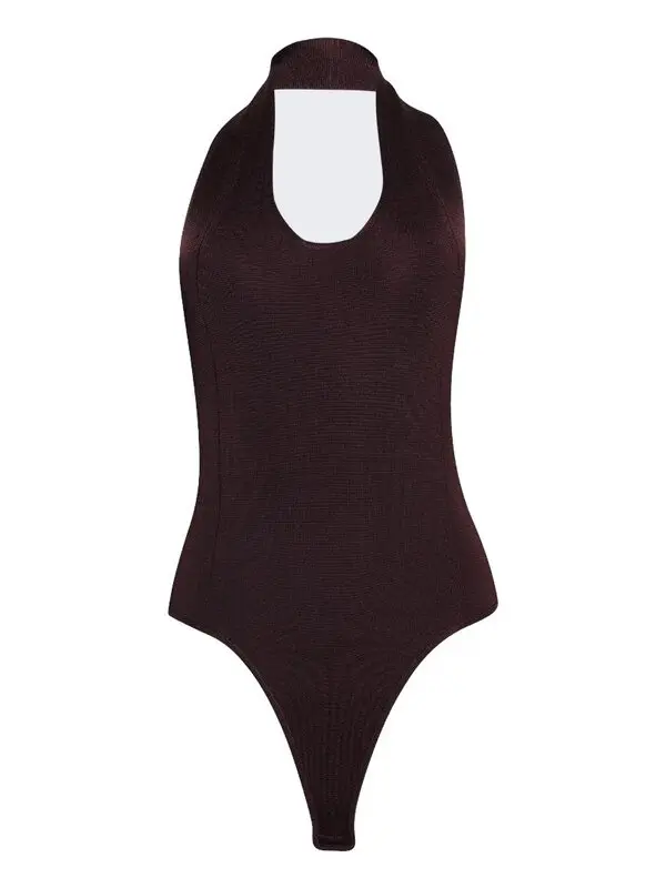 Khaite Toto Almadine Bodysuit - Grey