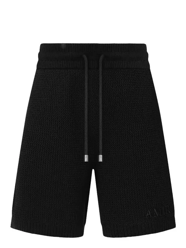 Amiri Crochet Mesh Shorts - Black