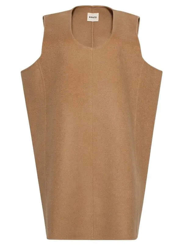 Khaite Nyona Mini Dress - Camel