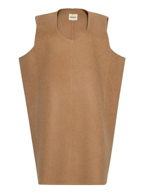 Khaite Nyona Mini Dress - Camel