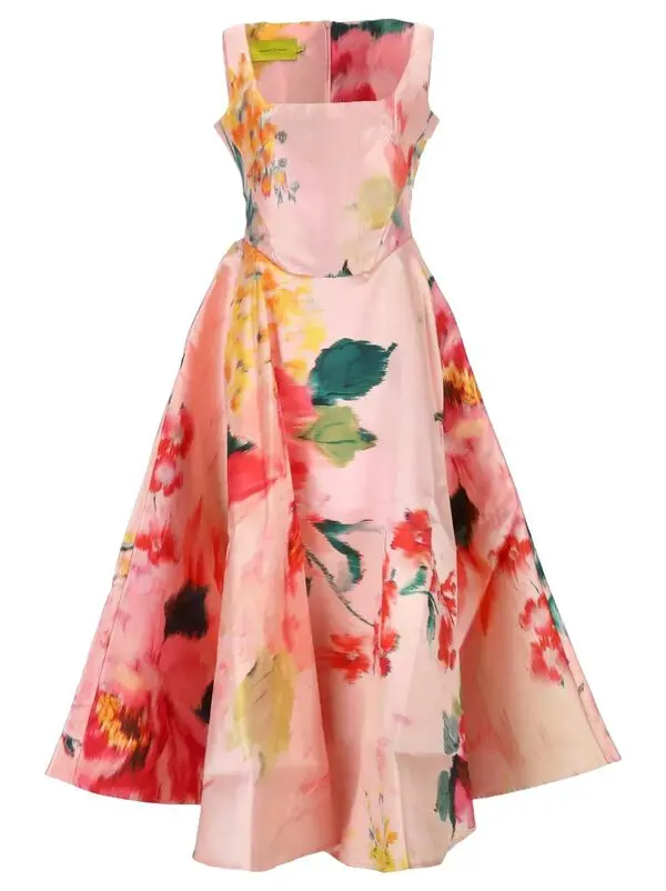 MARQUES' ALMEIDA Floral-print Sleeveless Dress - Pink