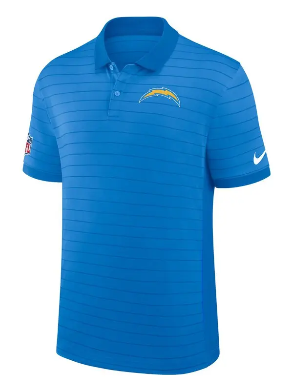 Nike Los Angeles Chargers Sideline Victory Stripe Dri-fit Nfl Polo - Blue