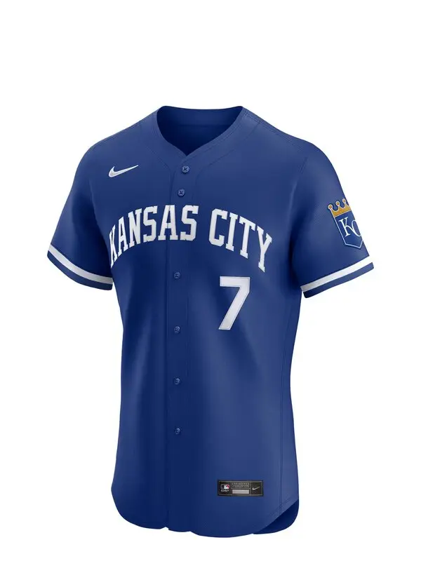 Nike Bobby Witt Jr. Kansas City Royals Dri-fit Adv Mlb Elite Jersey - Blue