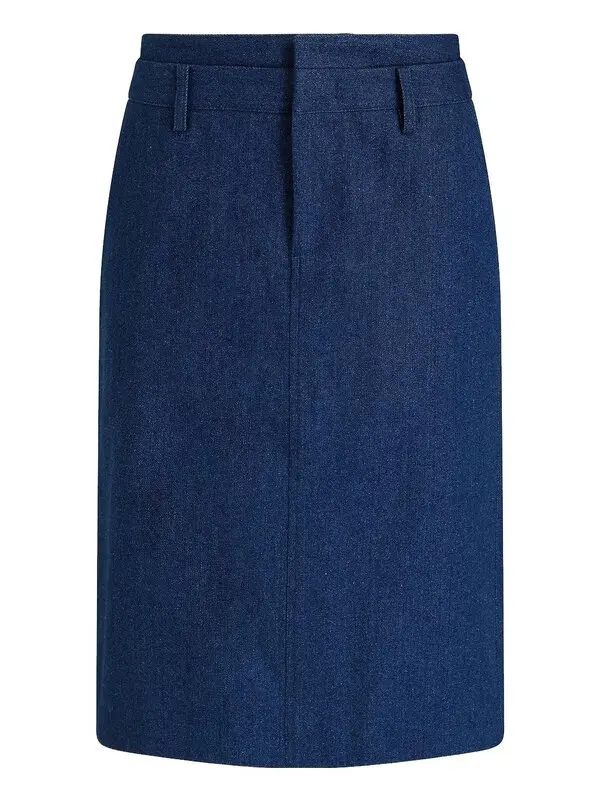 Vince Denim Pencil Skirt - Dark Denim