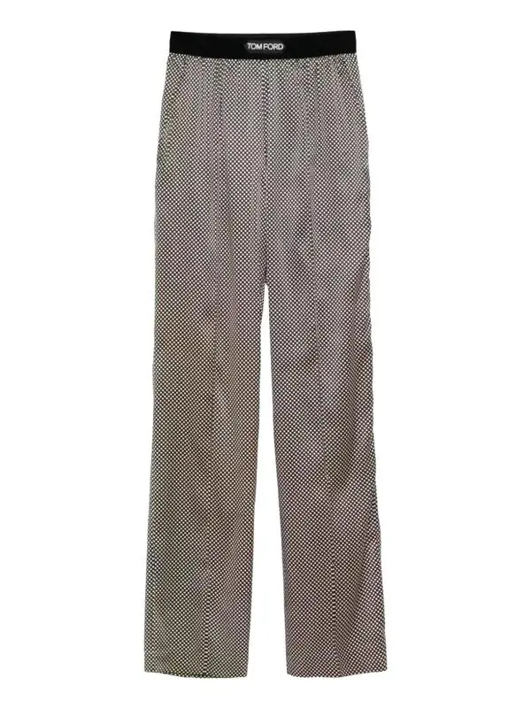 TOM FORD Polka Dot Pajama Pants - Neutrals