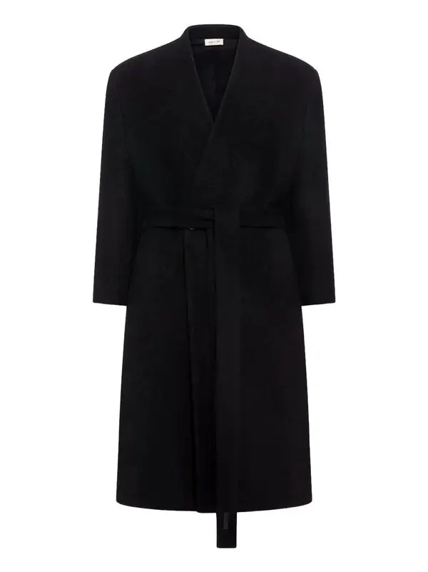 Fear Of God Belted Wrap Coat - Black