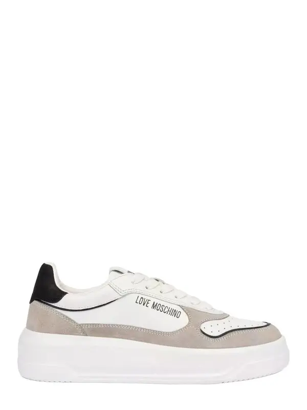 Moschino Lace-up Sneakers - Neutrals