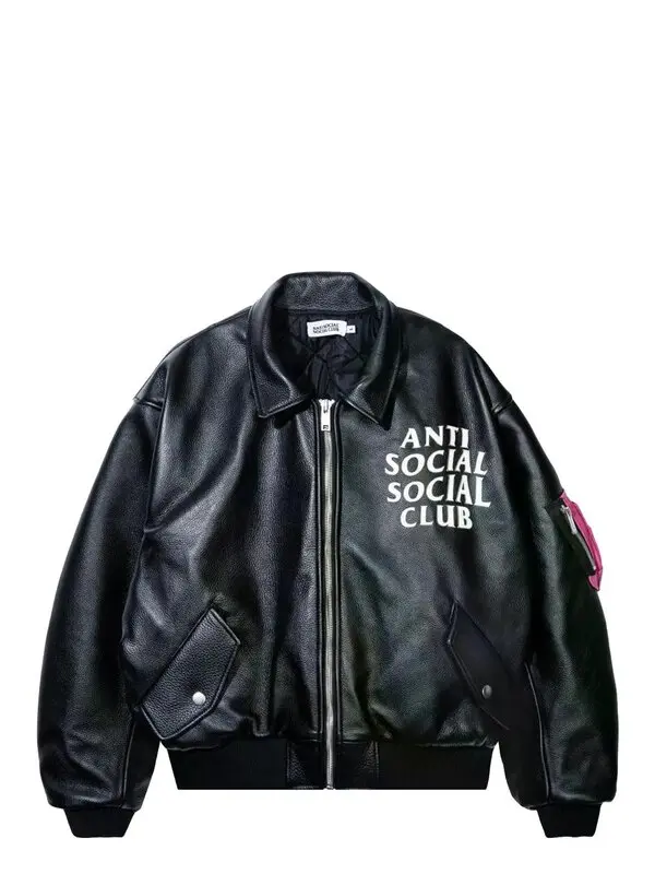 ANTI SOCIAL SOCIAL CLUB Logo-print Bomber Jacket - Black