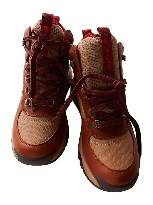 Timberland Mt Maddsen Peak Waterproof Hiking Boots - Rust Full Grain