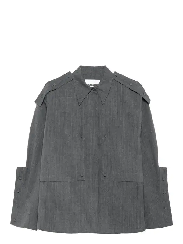 JIL SANDER Maxi-cuff Shirt - Grey