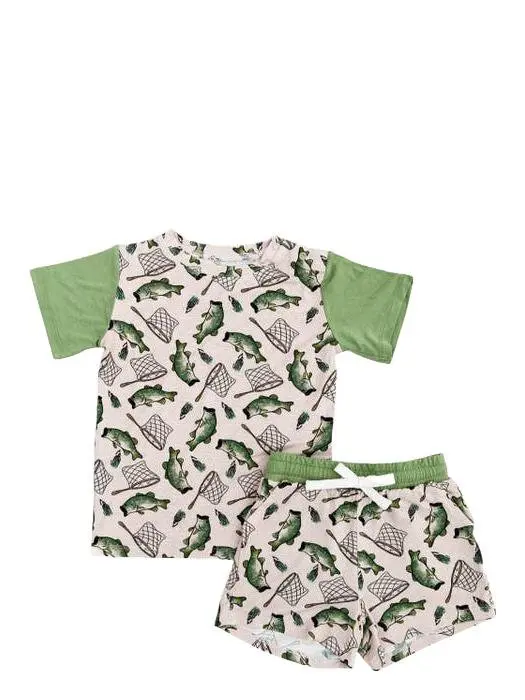CHARLIE LOU BABY® Shorts & T-shirt Set - Green