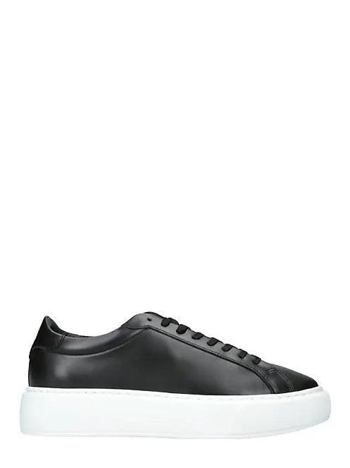 ARNE Essential Leather Low-top Trainers - Black