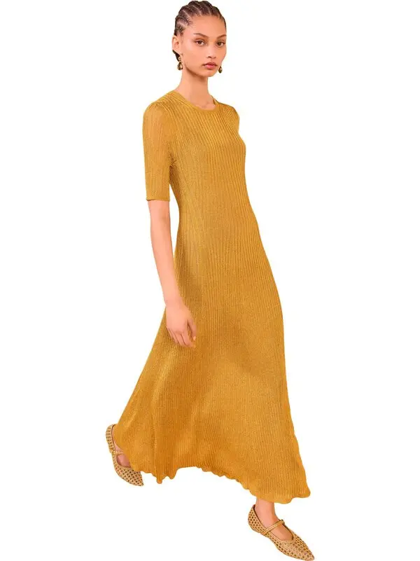 Ulla Johnson Maxine Knit Long Dress - Gild