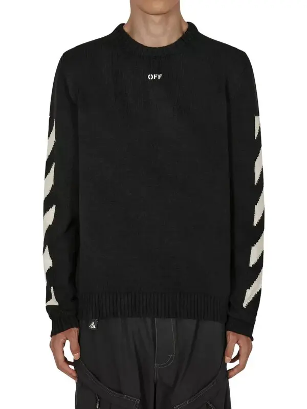 Off-White Diag Arrow Sweater - Black