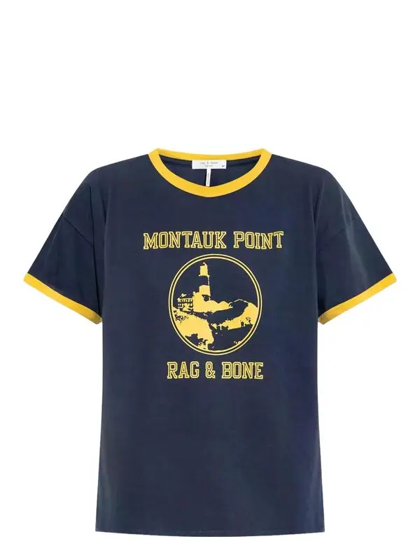 Rag & Bone Montauk Point Graphic T-shirt - Blue