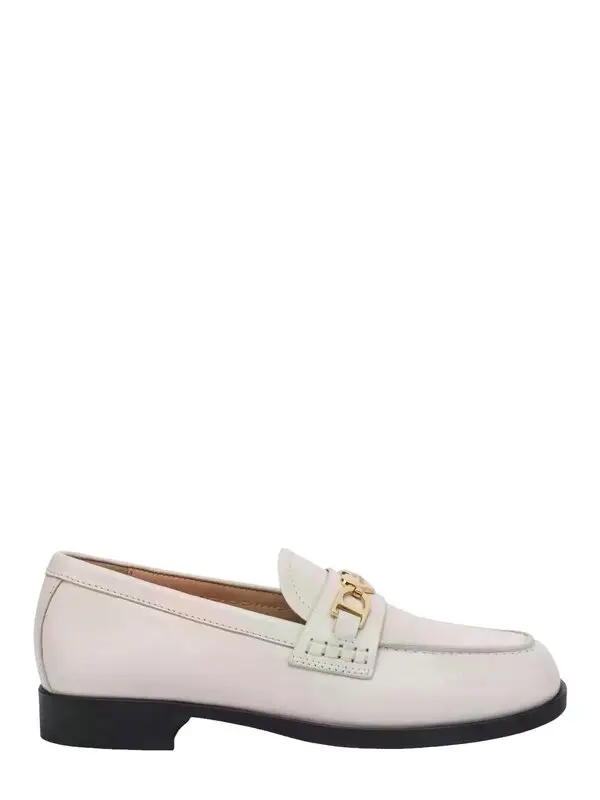 Moschino Logo-plaque Loafers - White