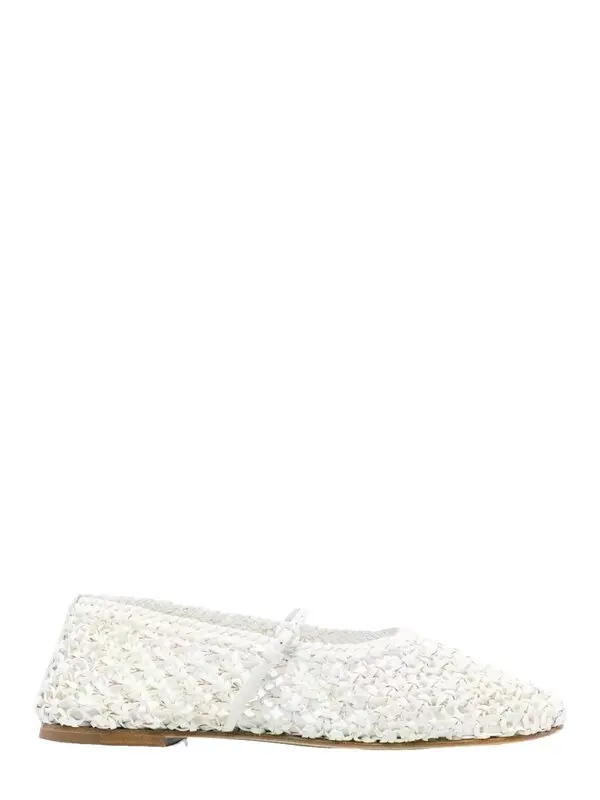 Dear Frances Balla Ballet Flats - White