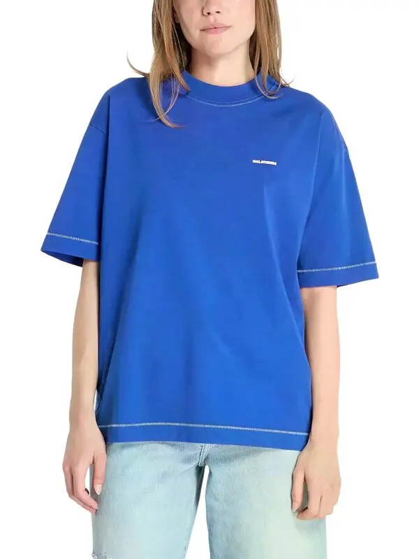 HAL STUDIOS® Contrast-stitched T-shirt - Blue