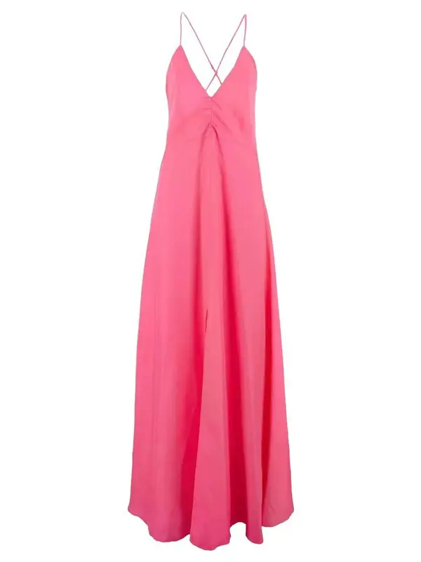 FORTE_FORTE Cross-back Maxi Dress - Pink