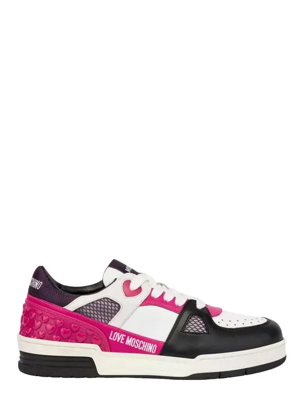 Moschino Lace-up Sneakers - White