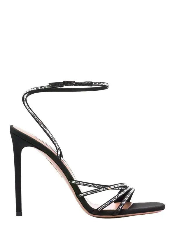 AQUAZZURA 105mm Mistica Sandals - Black