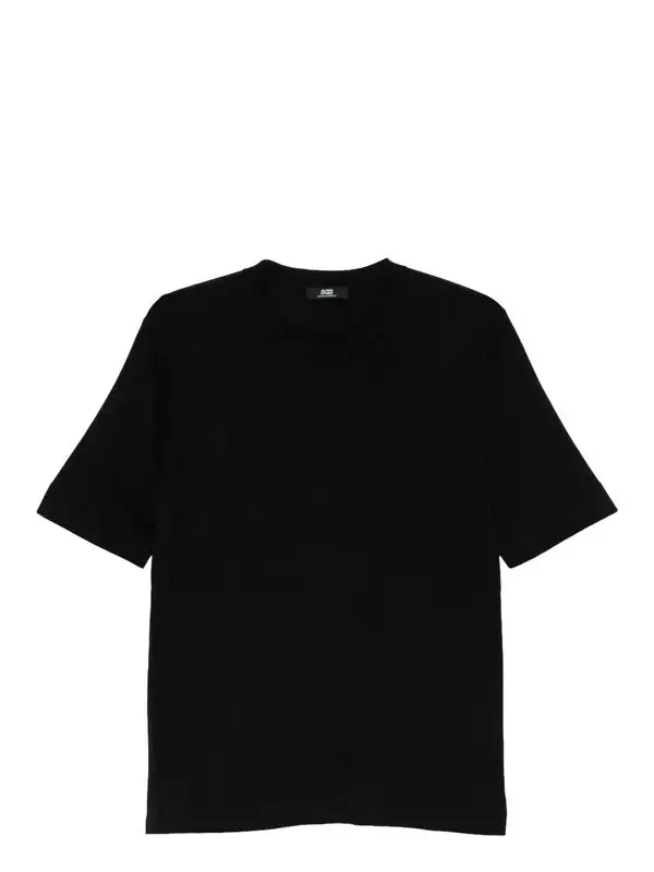 Alpha Studio Fine-knit T-shirt - Black