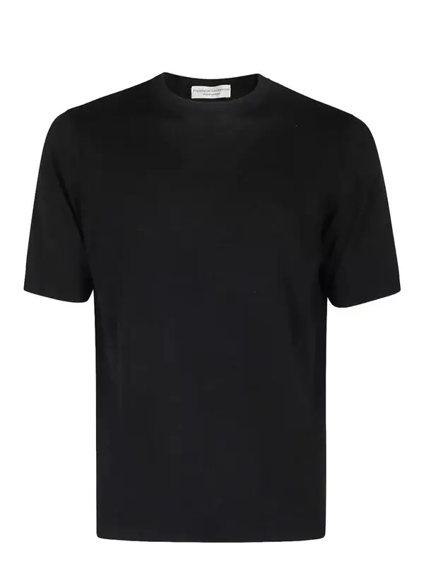 FILIPPO DE LAURENTIIS Short-sleeve Crew Neck T-shirt - Black