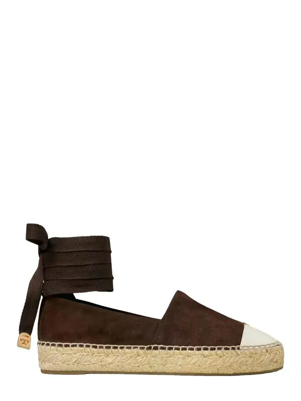 Tory Burch Suede Espadrilles - Brown