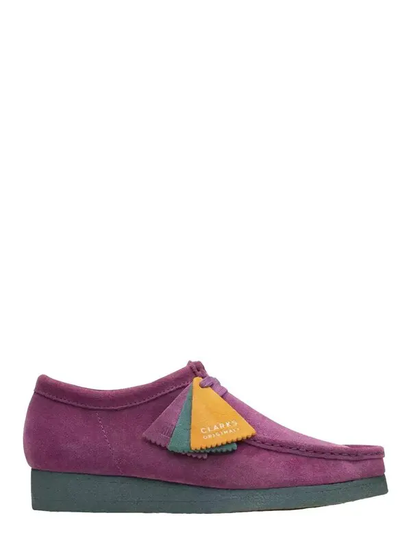 Clarks Wallabee Suede Desert Boots - Purple